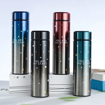 New Design Vacuum Water Bottle Gradient Color Thermos Flask Bottle ...