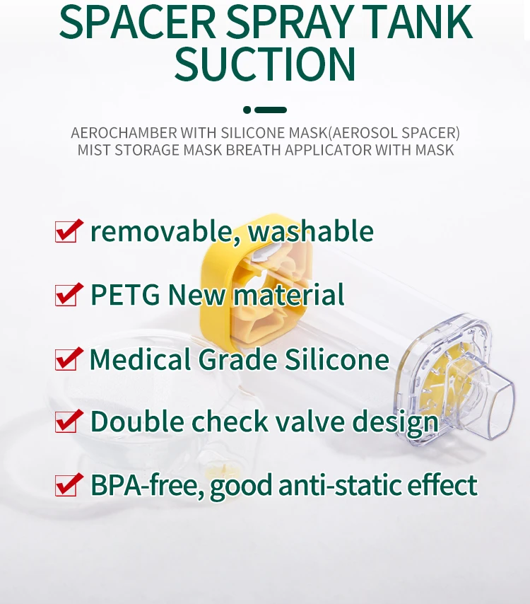 Oem Adult Pediatric Mdi Asthma Chamber Aerosol Spacer Inhaler ...