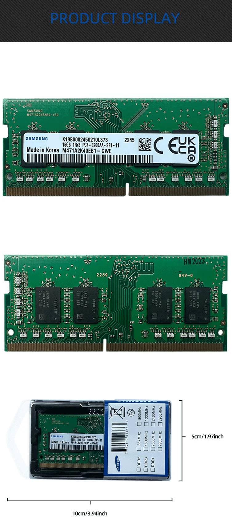 Sec M471a1k43cb1-ctd 2666mhz Memory Modules (8gb,1 X 8gb,Ddr4,2666 Mhz ...