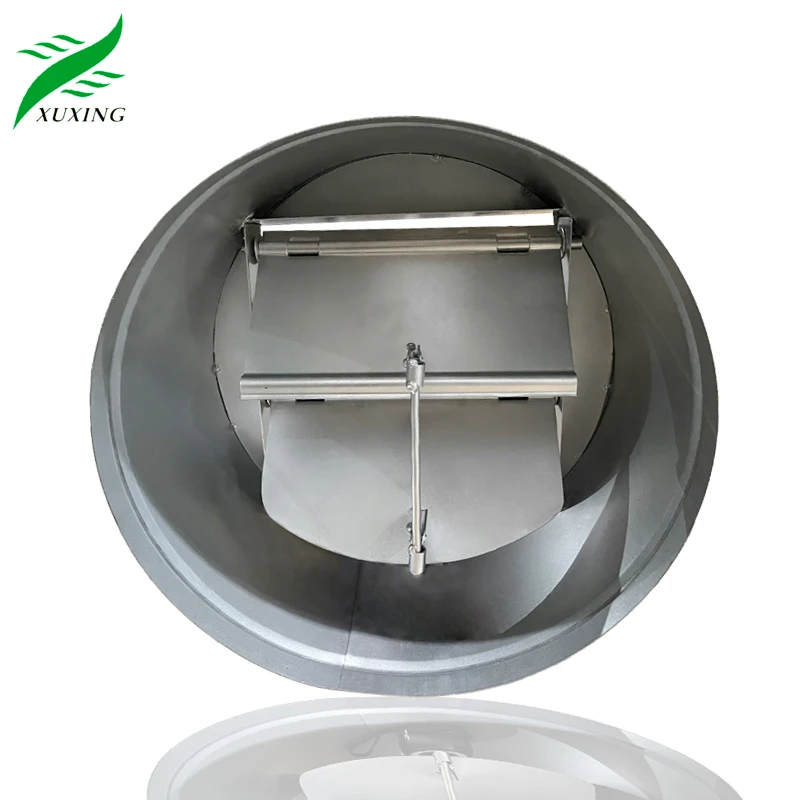 Hvac System Galvanized Sheet Round Damper Metal Air Duct Spring Loaded ...