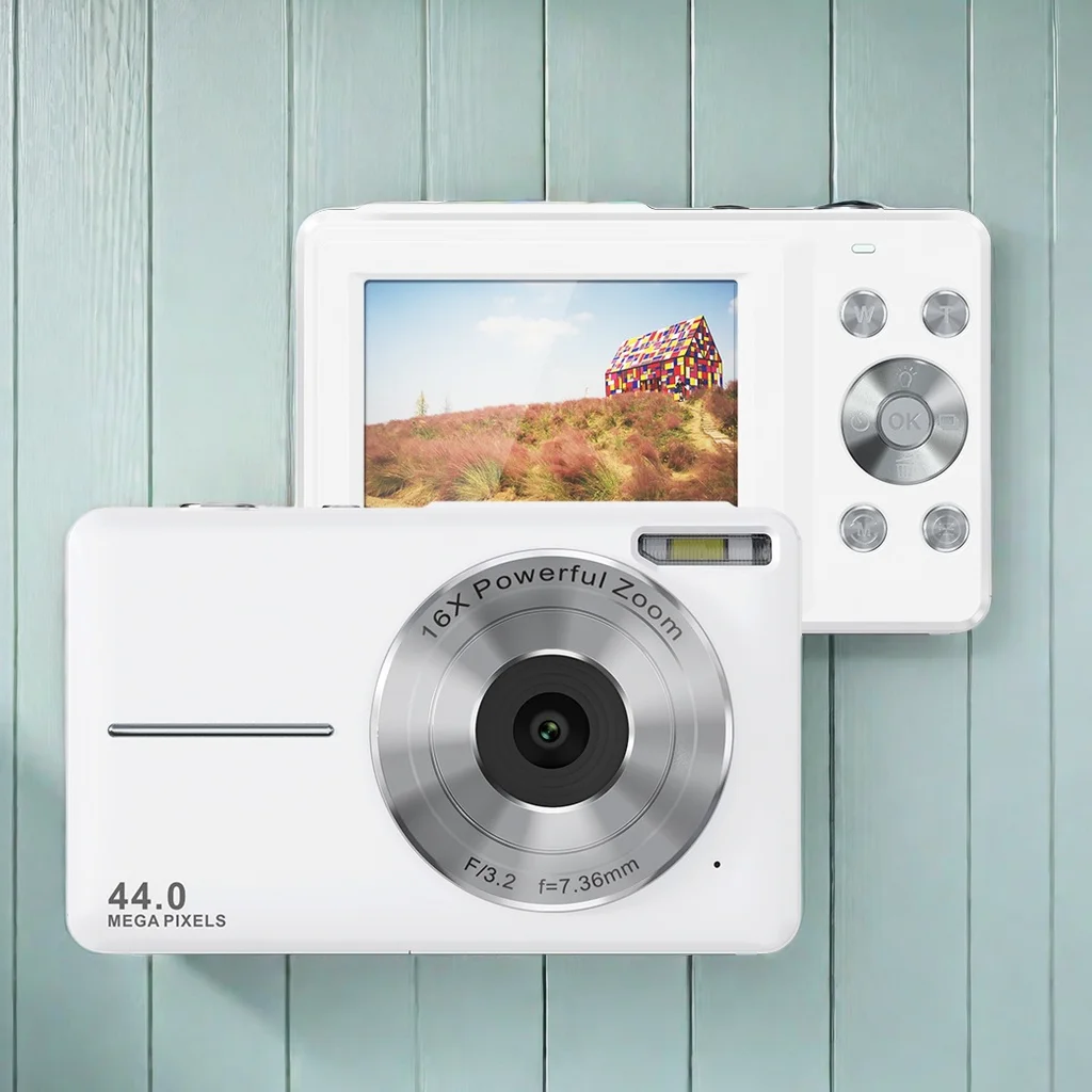 white Pocket Size CMOS Sensor Children Camera Students Cheap Camera ...