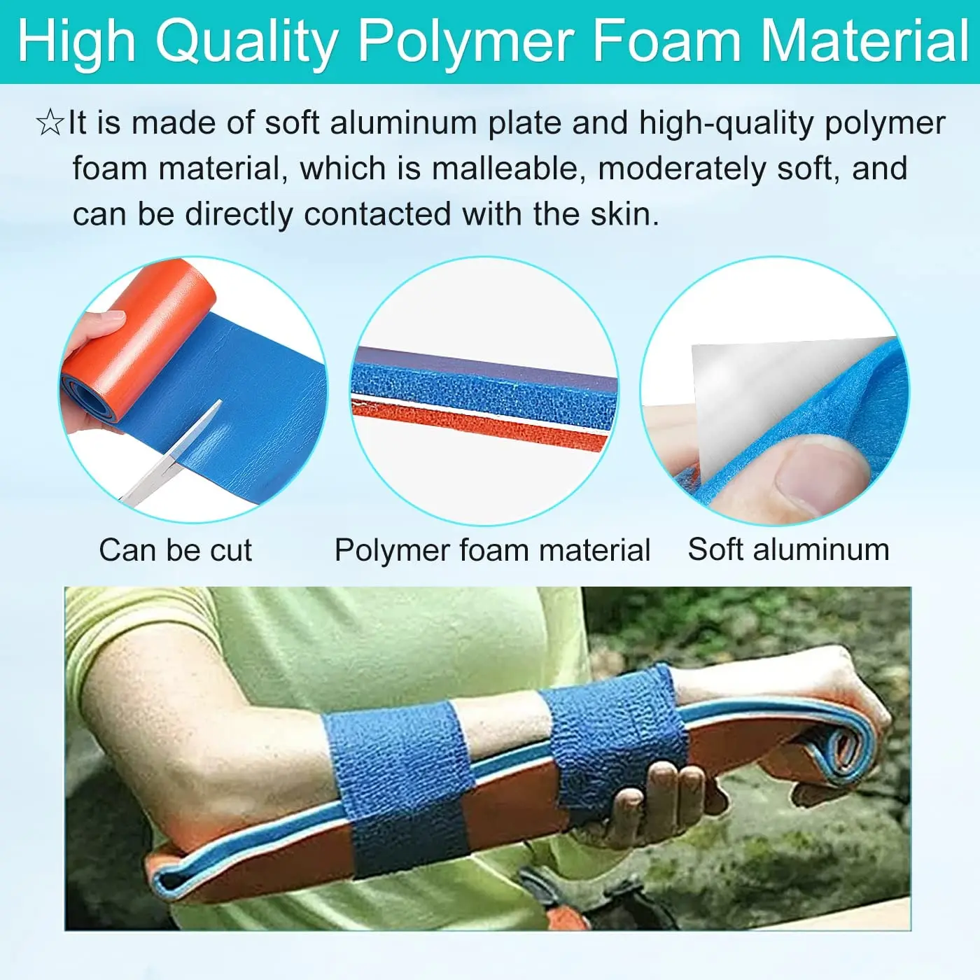 Hkjd Lightweight Waterproof Moldable Splint Medical Roll Splint ...