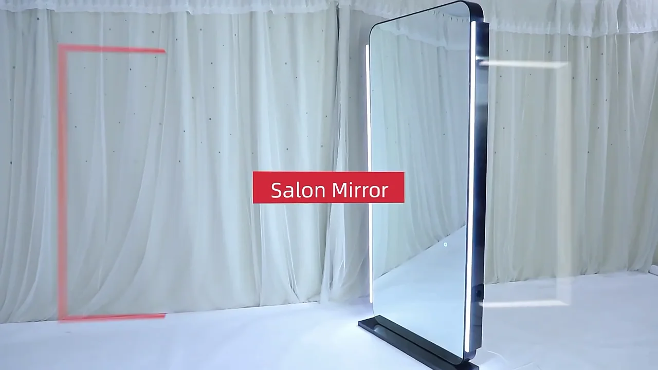 Barber Shop Furniture Double Sided Styling Stations Classic Metal Led ...