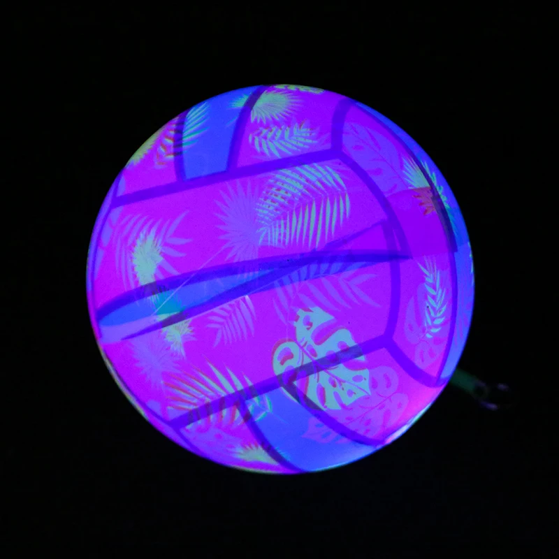 Large Light-up Fitness Fling Ball Inflatable Toy Bouncy Ball Flash ...