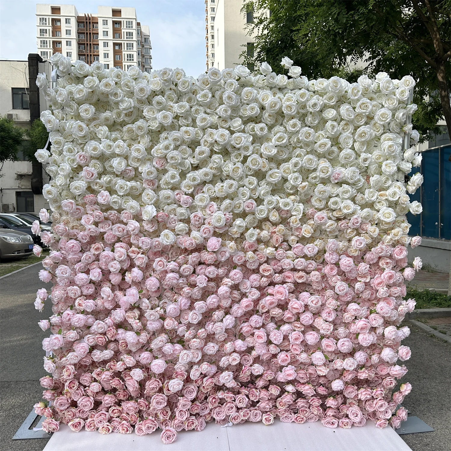 IFG Wedding Florist Backdrop Decorations Artificial Light Pink Flower ...