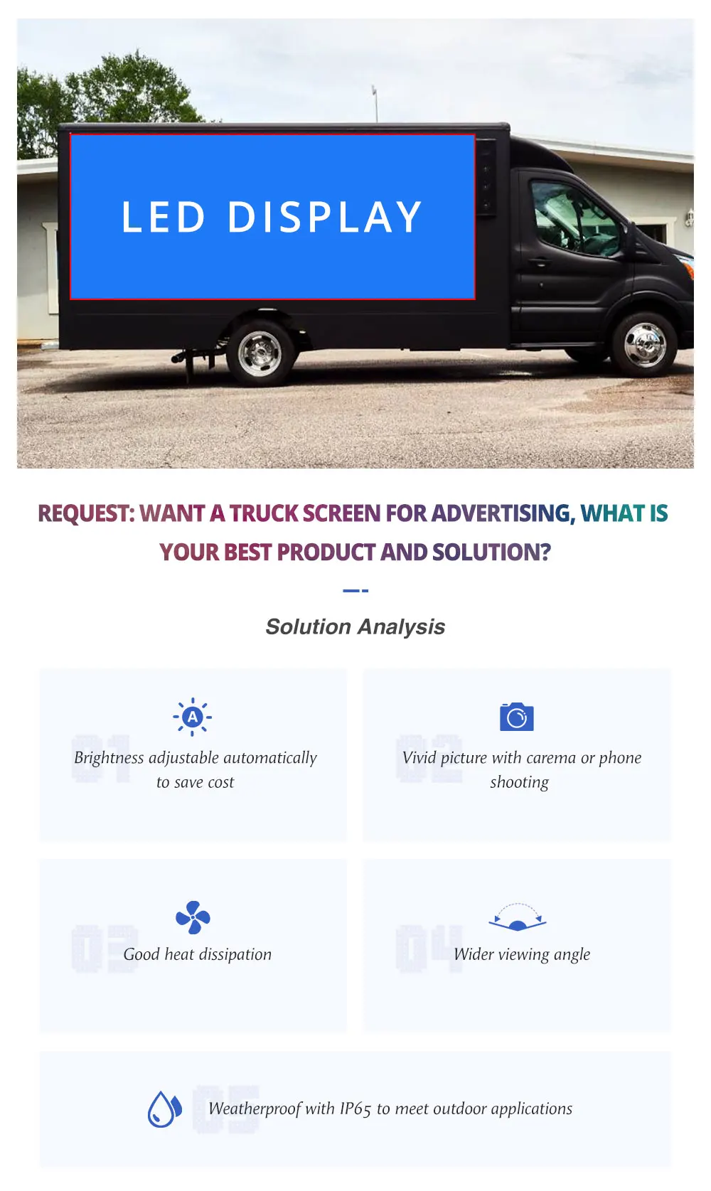 Mobile Led Truck Display Screen Van Advertising Billboard Sign Board ...