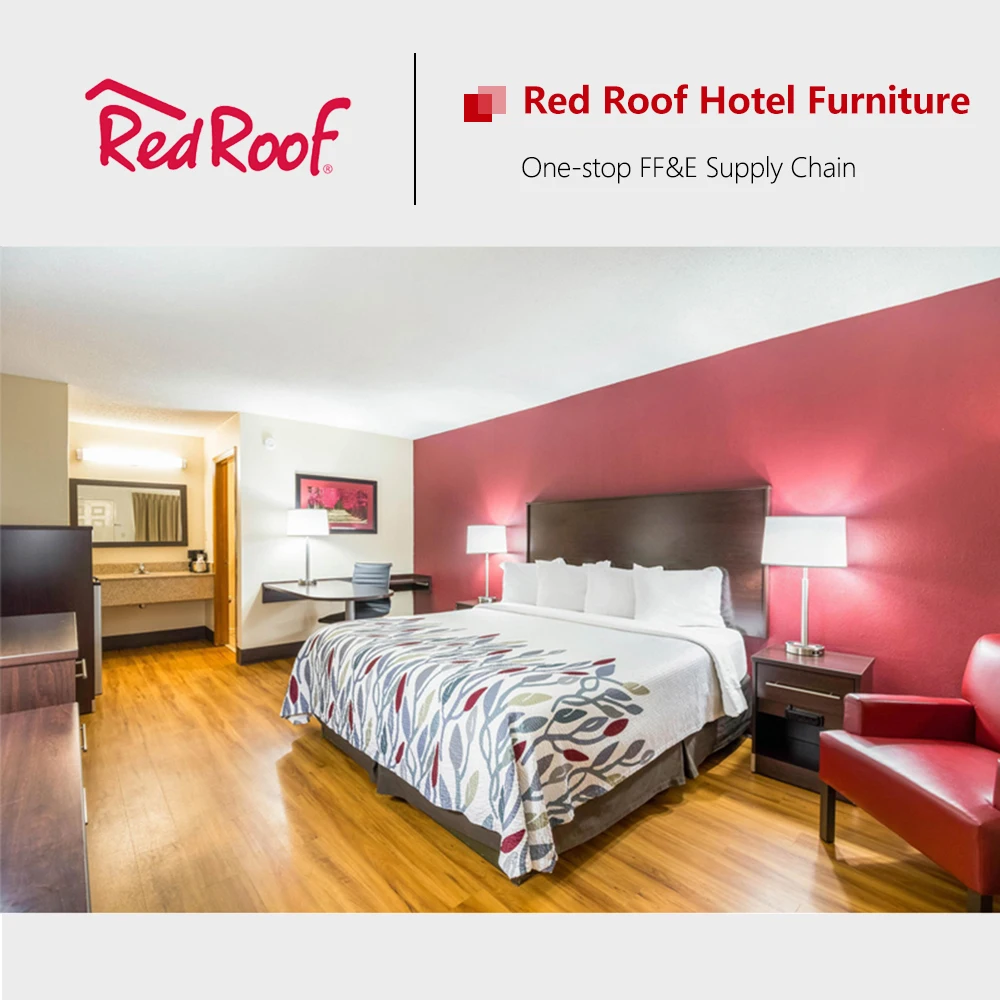 Modern Luxury Set Furniture Red Roof Inn Motel Hotel Bedroom Furniture ...