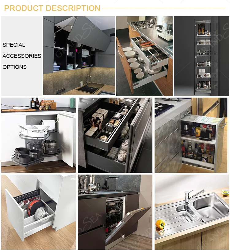 Wholesale Price Ready To Assemble Solid Wood Kitchen Cabinet Modern ...