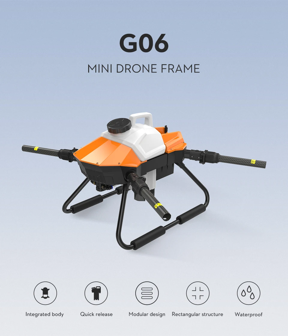 Agri Drone 2023 Eft G06 Carbon Fiber Quadcopter Frame Pesticide Sprayer ...