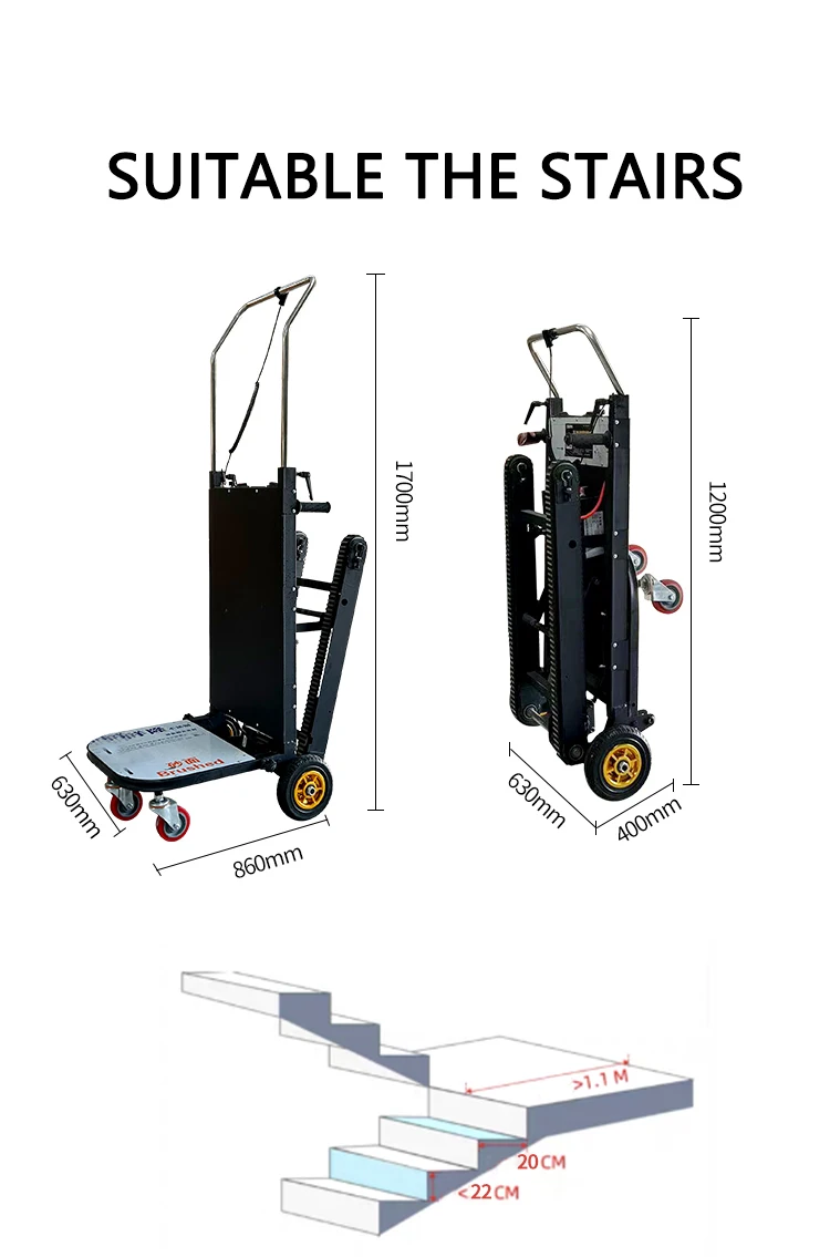 Stair Electric Cart Electric Stair Climbing Hand Truck for the Elderly ...