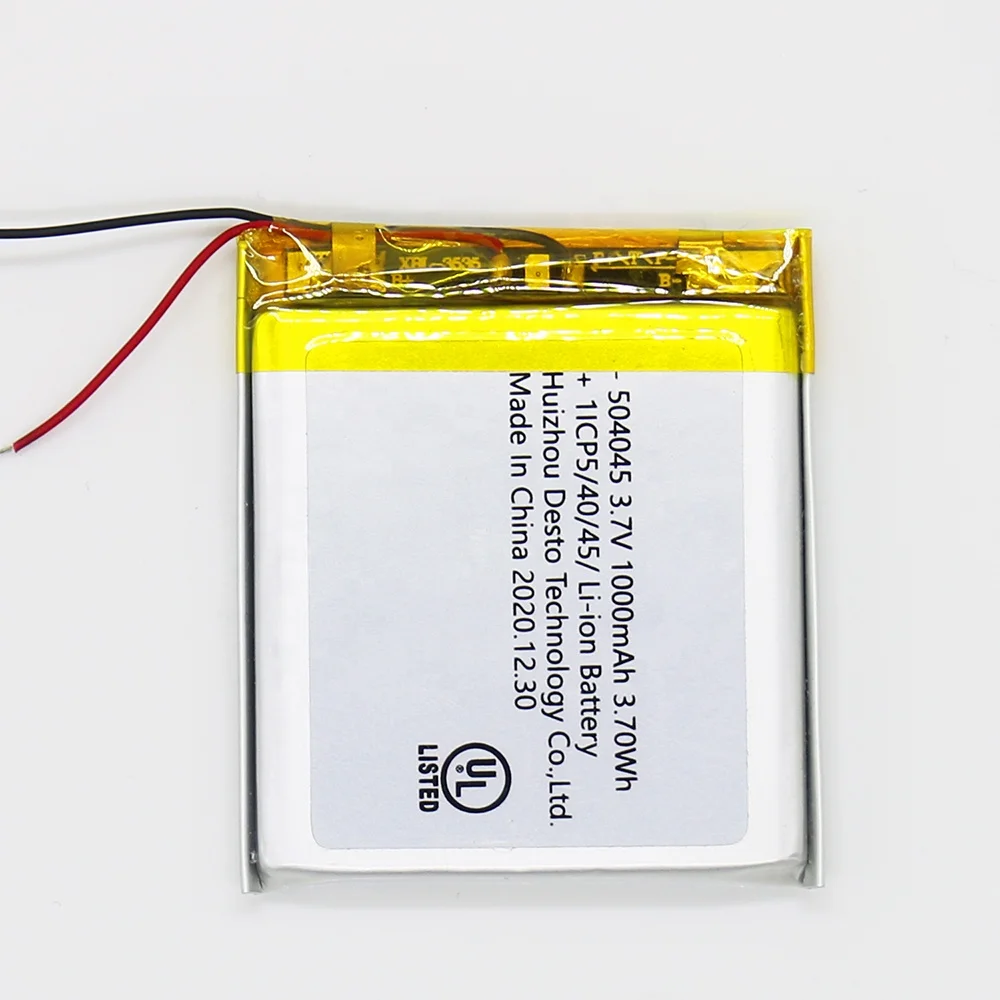 factory price 504045 3.7V 1000mAh 3.7Wh lipo battery 3.7v 500mah batterie lipo en inde 300mah 3 ...