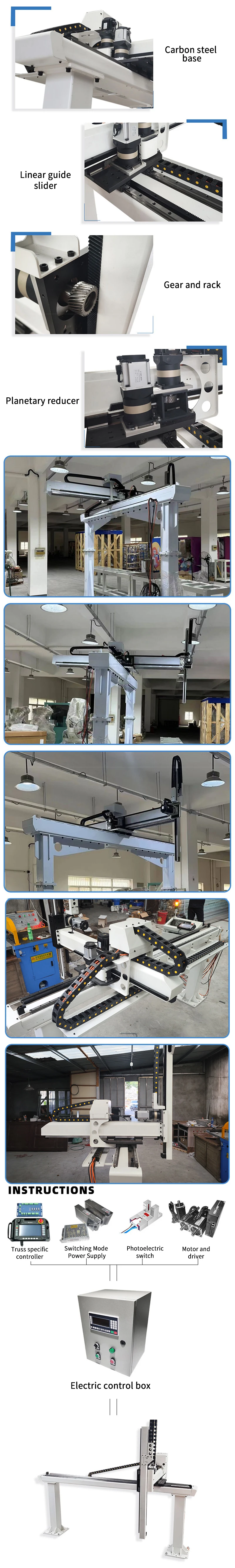 Efficient Multi Axis Positioning System Customizable XYZ Gantry Robotic ...