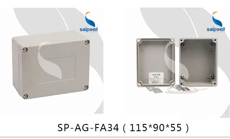 Saip/saipwell Aluminum Box Sp-ag-fa34 115*90*55mm Oem Control Box Metal ...
