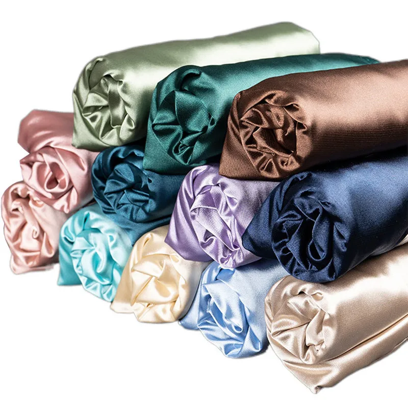 50D*75D Shiny Polyester Satin Fabrics for Clothing Dresses