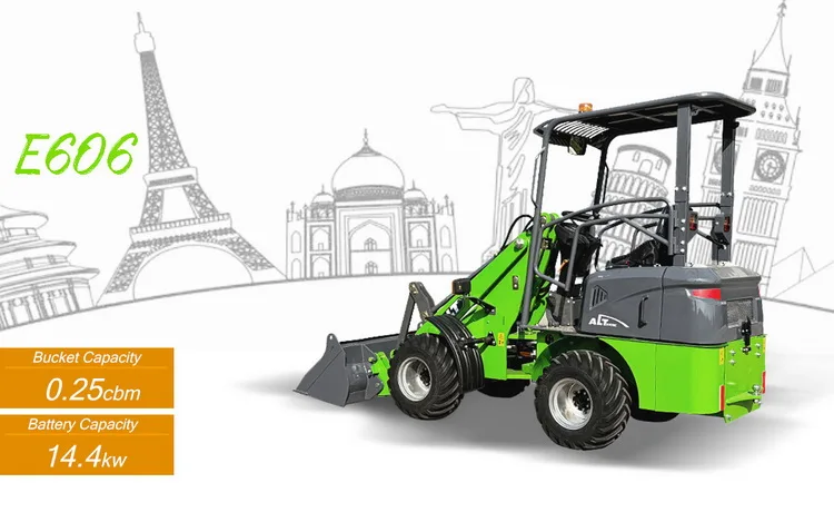 AOLITE E606 - 4x4 Electric Mini Loader with 650kg Capacity