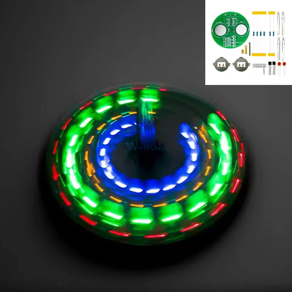 Diymore DIY Electronic Kit - LED Gyro Rotating Lantern