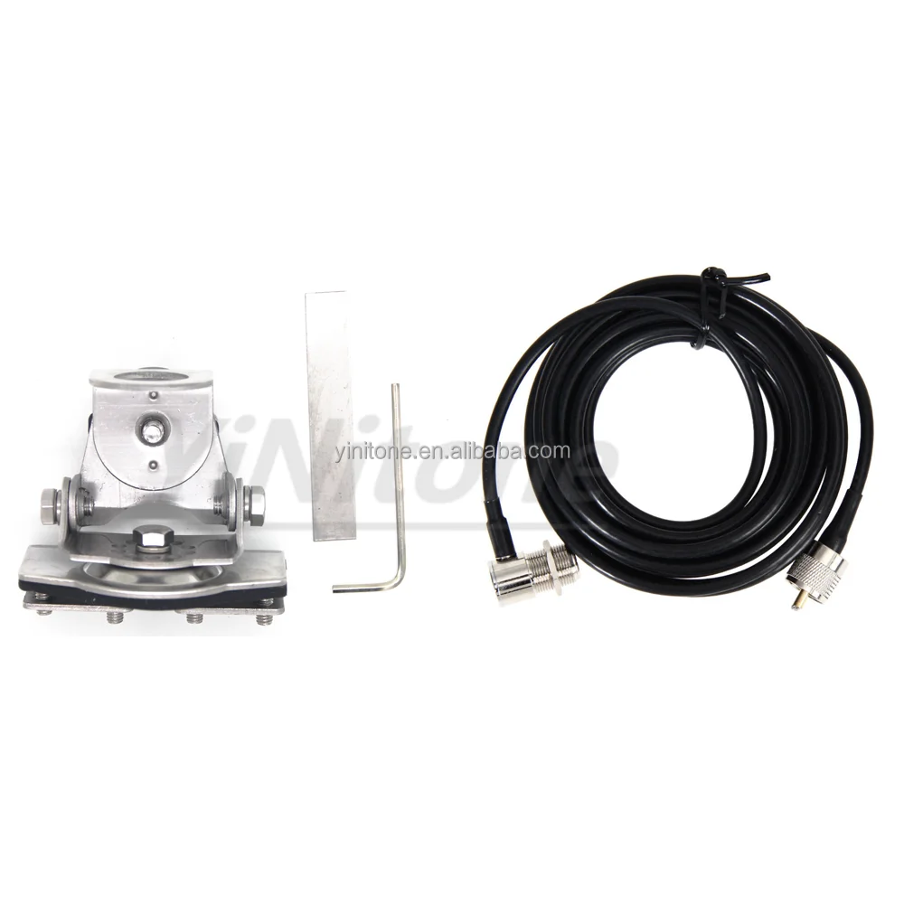 Stainless Steel Antenna Mount Bracket Mobile Car Radio Silver K3-66 ...