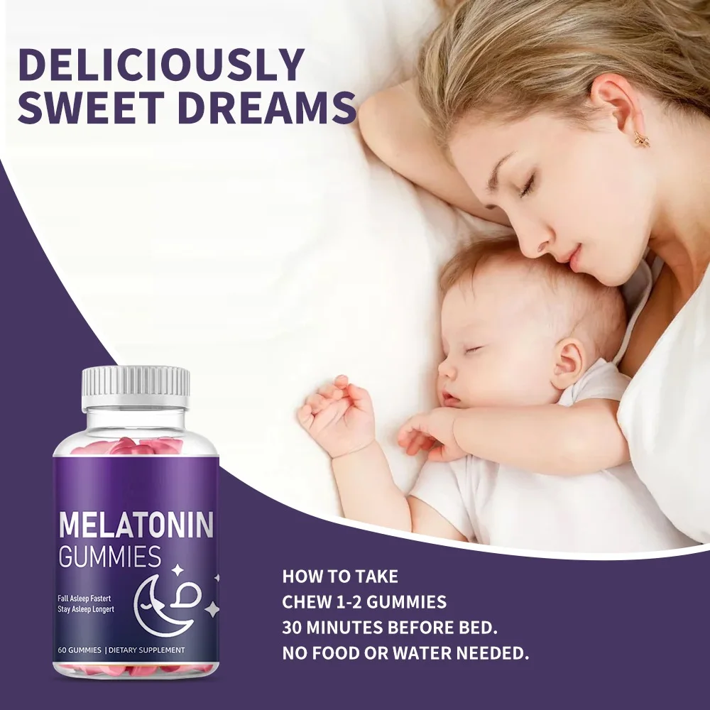 Wholesale Sleep Deep Aid Melatonina/melatonin Gummies Candy With ...