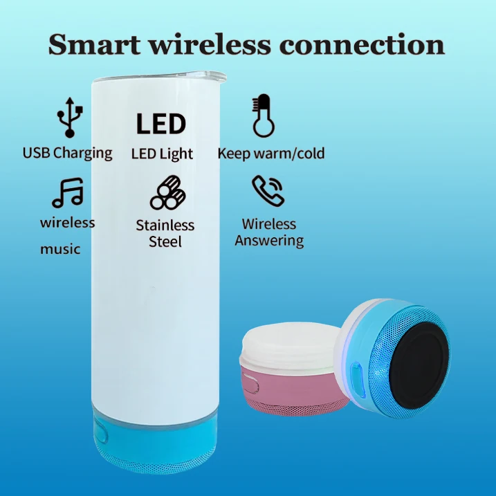 Topnovo Wholesale Double Wall Vacuum Stainless Steel Music 20oz Skinny ...