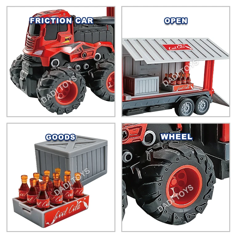 Die Cast Deformed Trailer Container Toy Multifunctional Alloy Toy ...