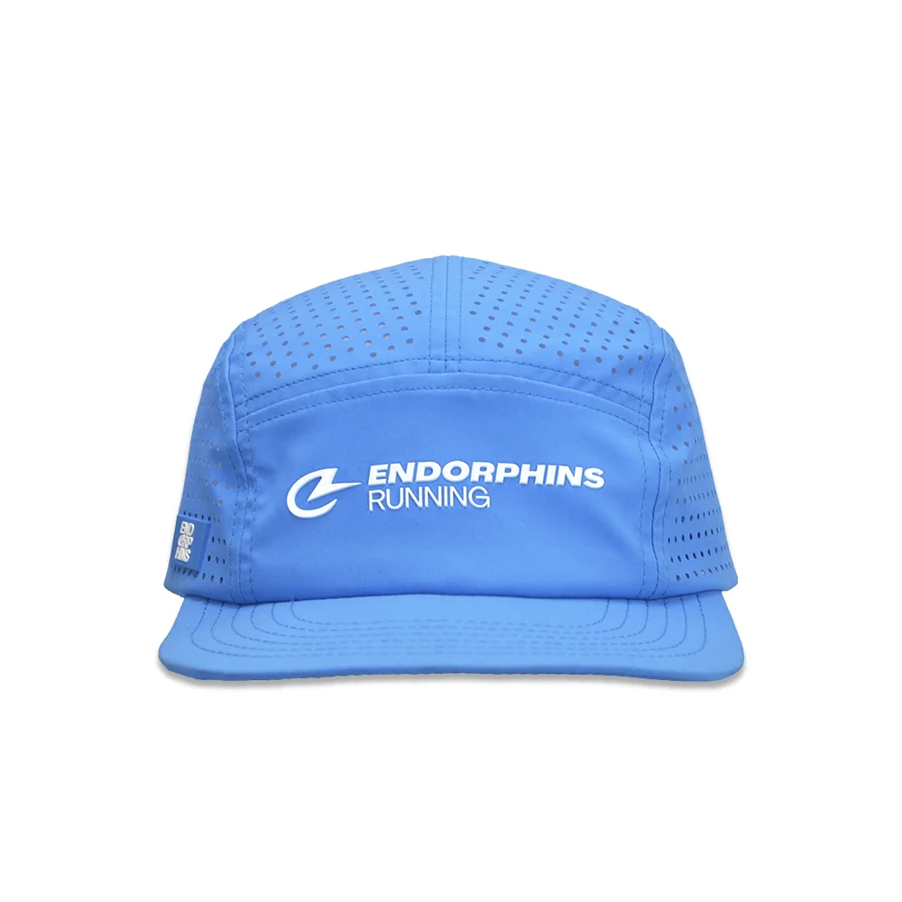 Custom Running Cap Laser Holes Perforated 5 Panel Running Hat Camp Cap ...