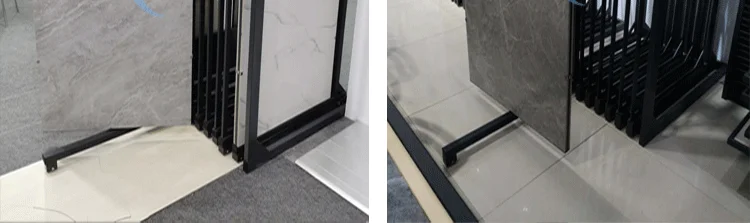 Sliding Metal Ceramic Tile Display Racks - Customizable