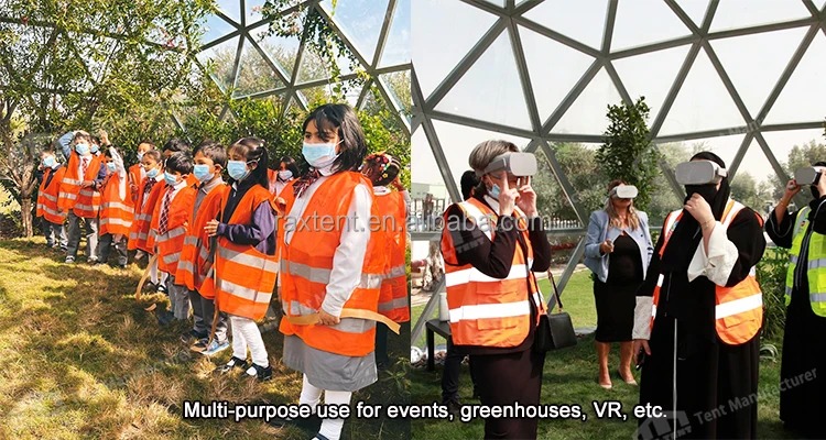 10m VR Dome with Geodesic Glass Dome Tent - Waterproof & Soundproof