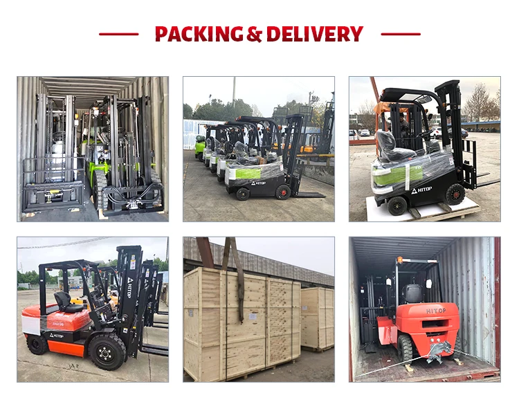 Mobile Hydraulic Container Loading and Unloading Forklift Ramps Work ...