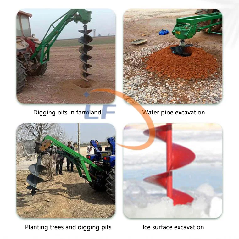 Farming Tractor Mounted Soil Drilling Fence Post Hole Earth Auger ...