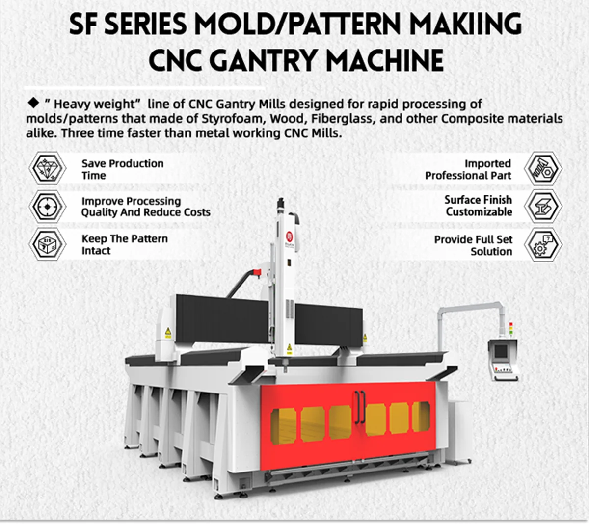 Chencan 3 Axis Epoxy Tooling Board Machining CNC Router