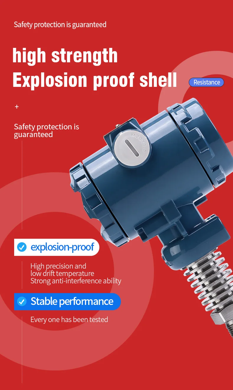 2088 High Temperature Pressure Transmitter Digital Pressure Sensor ...