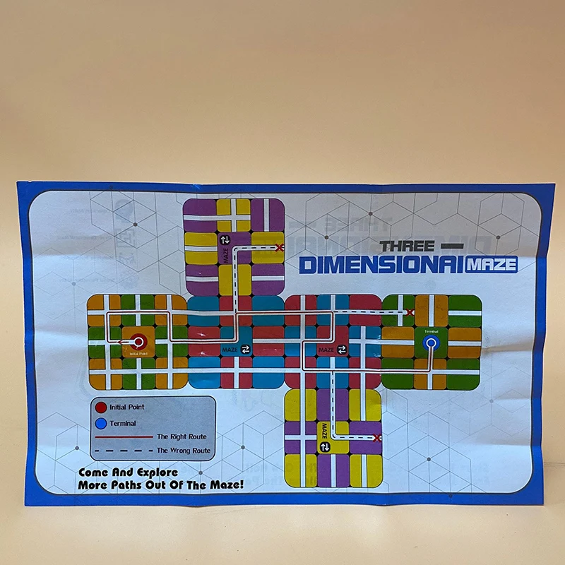 3D Maze 3x3 Magic Cube - Educational Decompression Toy