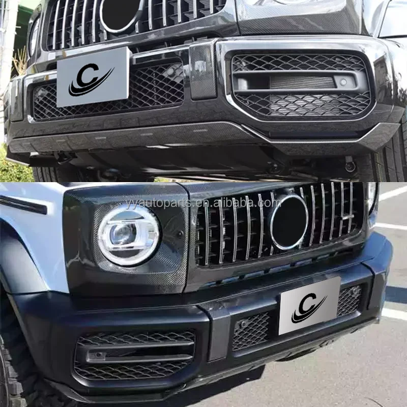 Jcw Style Front Bumper Spoiler For Benz G-class W464 W463a G63 Front Lip Car Exterior ...