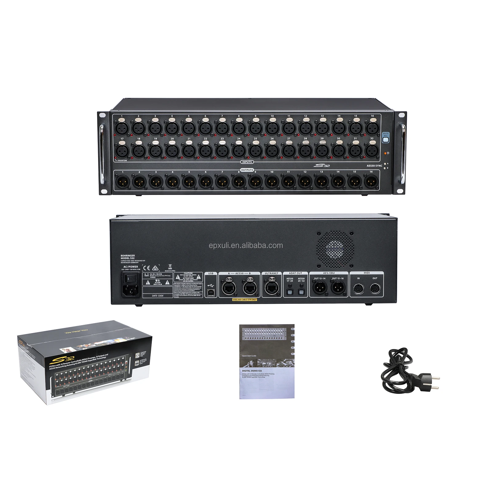 S32 Stage Box Digital Mixing Mixer I/O Box with 32 Remote-Controllable ...