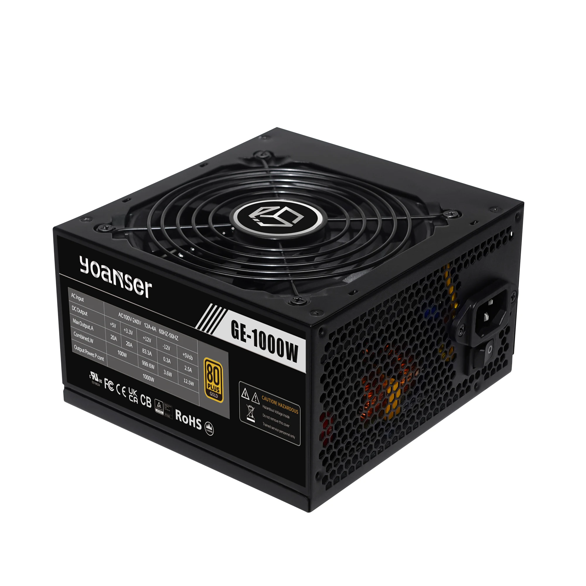 Desktop PC ATX 600W to 1200w ATX 80plus Gold Computer psu full modular ...