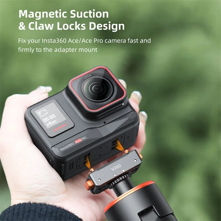 VRIG AC07 Sport Camera Quick Release Mount Magnetic Adapter 1/4'' Screw ...
