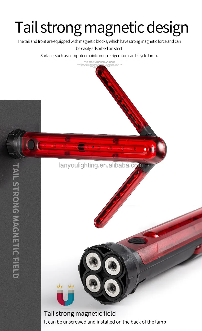 Red Arrow Rode Guiding Warning Rechargeable Folding Traffic Light For ...