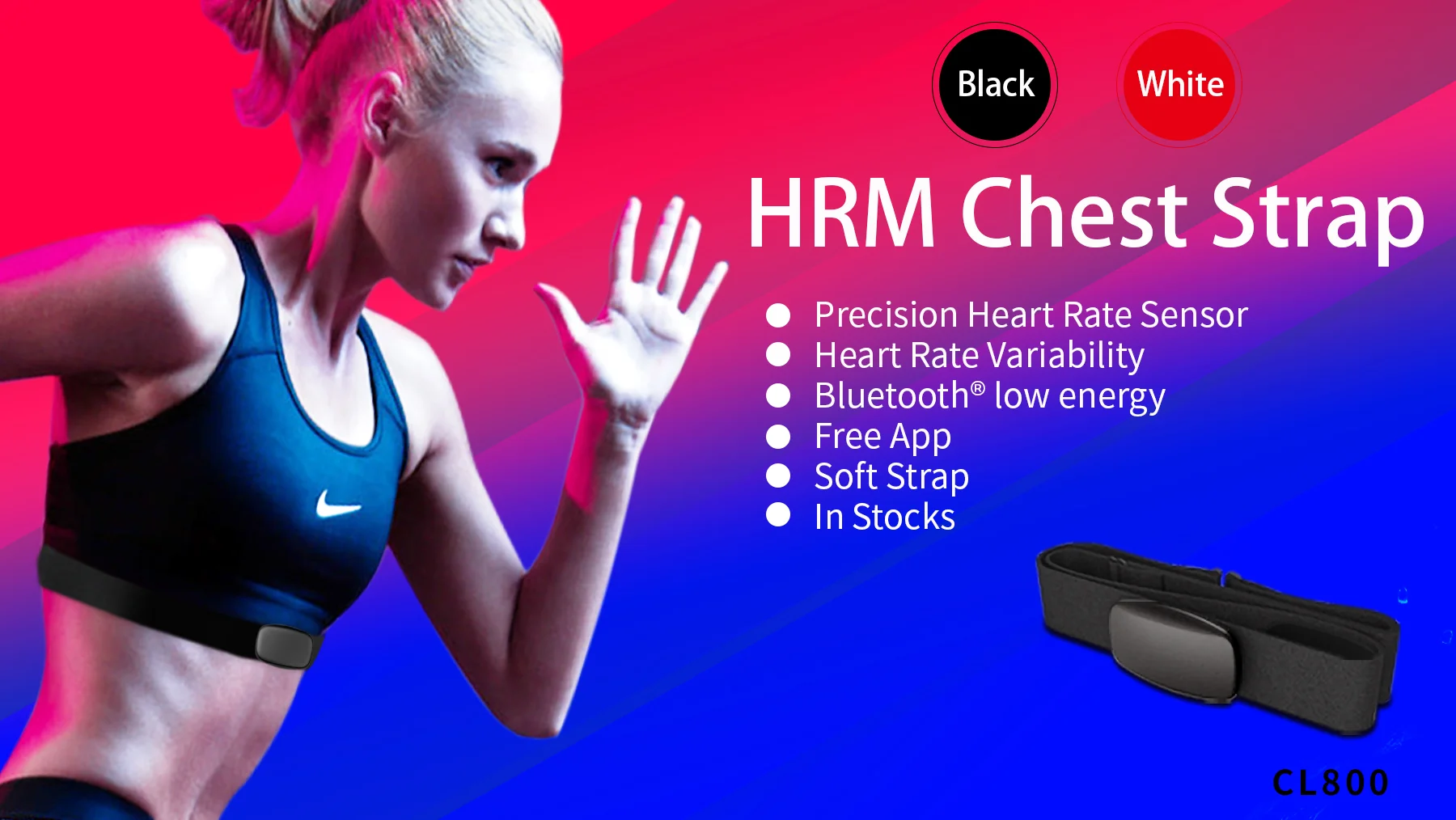 Chileaf Customizable Logo Newest Style Heart Rate Monitor Armband Blue ...