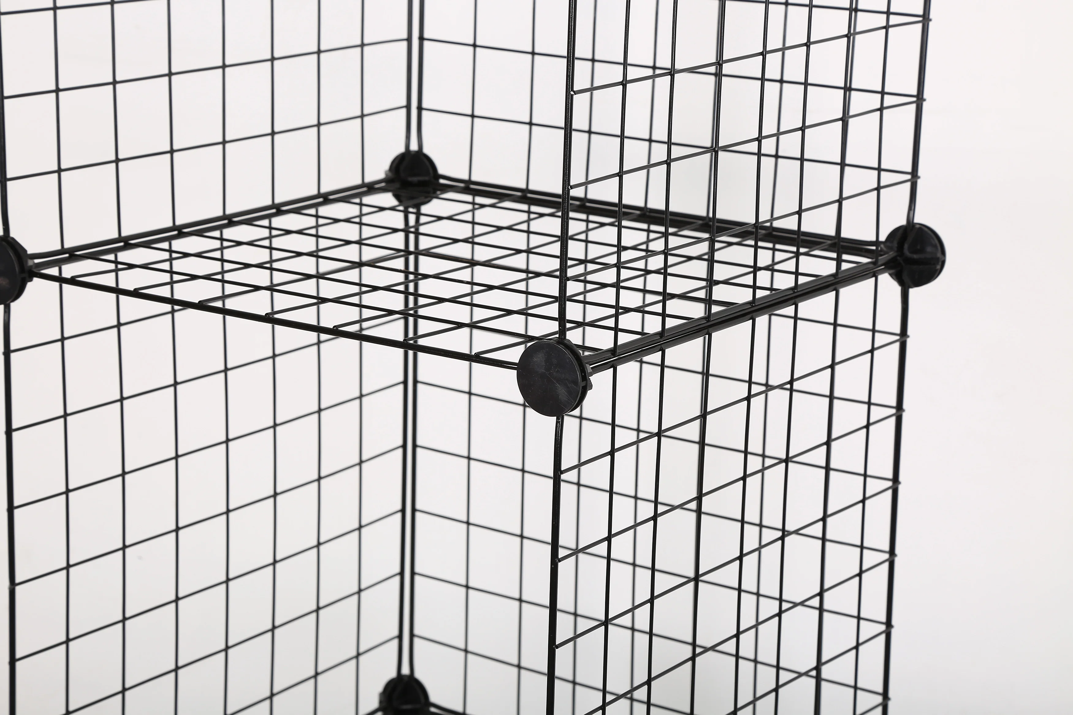 Metal Wire Storage Cubes,Diy 9 Cubes Closet Cabinet And Flower Shelf ...