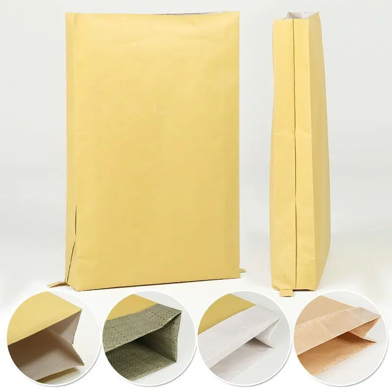 Wholesale 25kg Kraft Paper Bag Laminated Pp Woven Bag For Wheat Flour ...