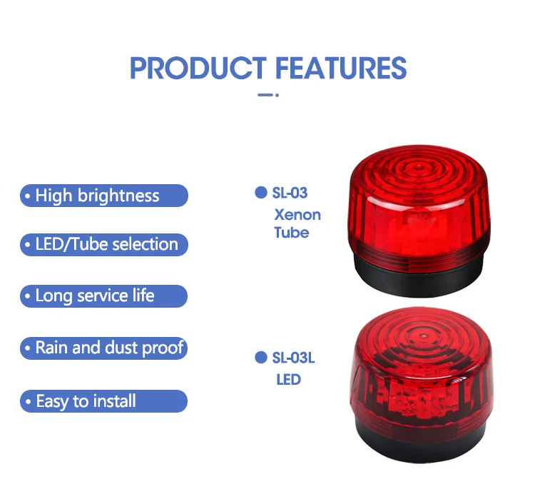 12v Outer Strobe Light 24v Outdoor Siren Alarm With Xenon Light ...