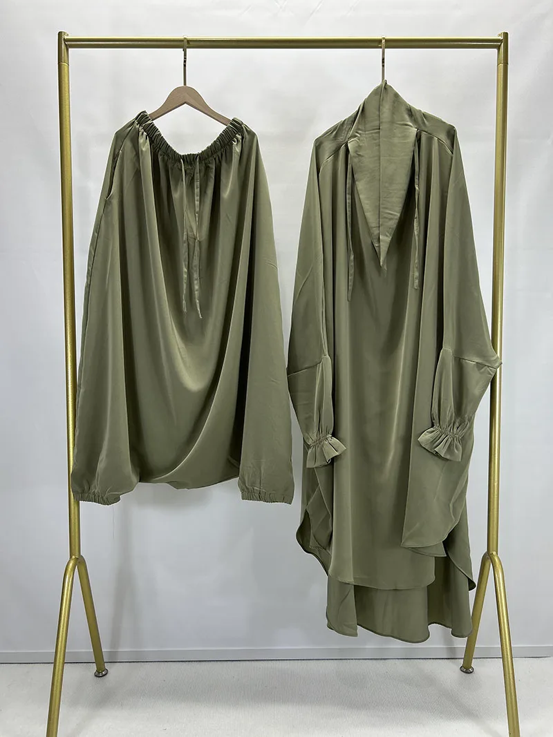 Two Piece Jilbab with Pants Set - High Quality Islamic Clothing
