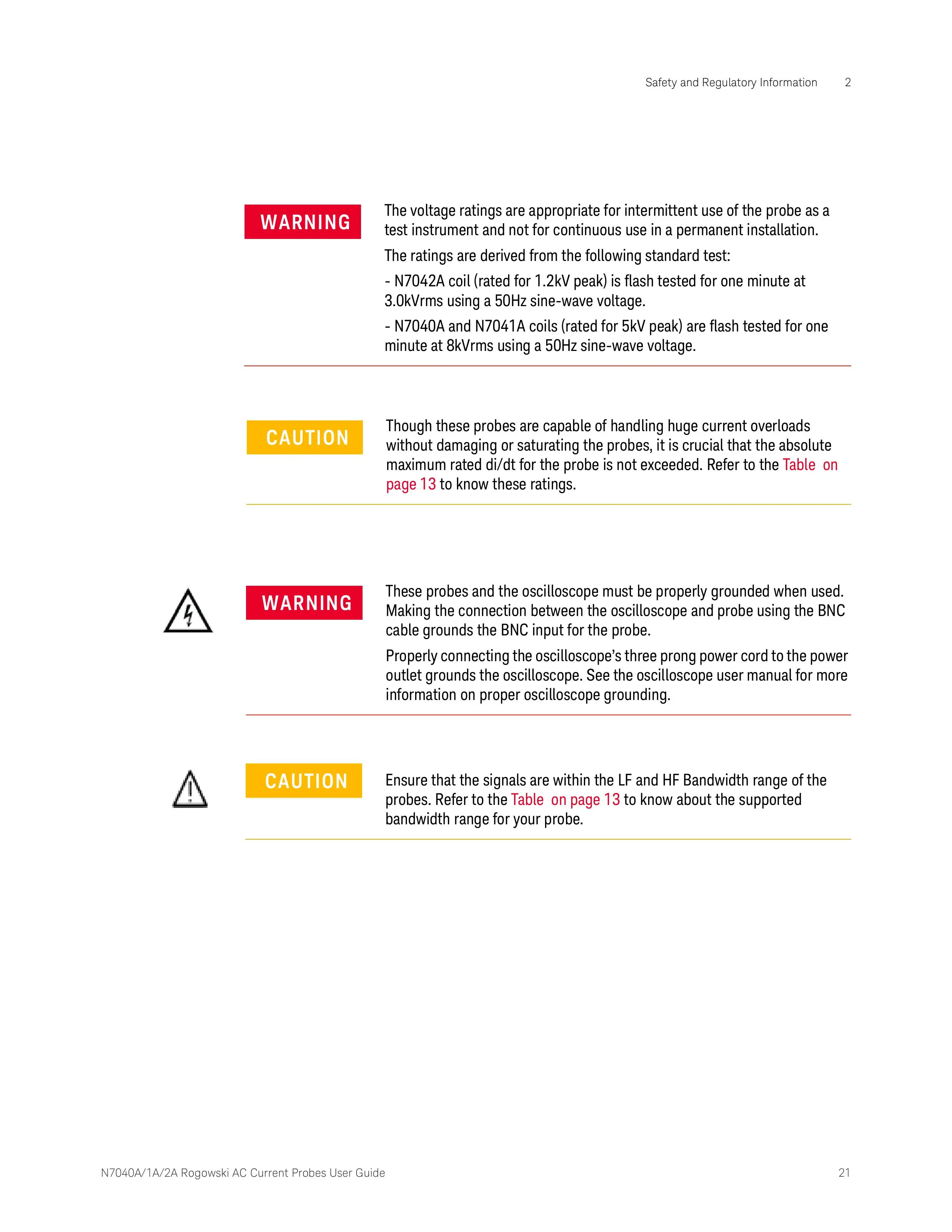 Keysight N7040A Rogowski AC Current Probe, 23 MHz, 3000 a/3 Hz to 23 ...