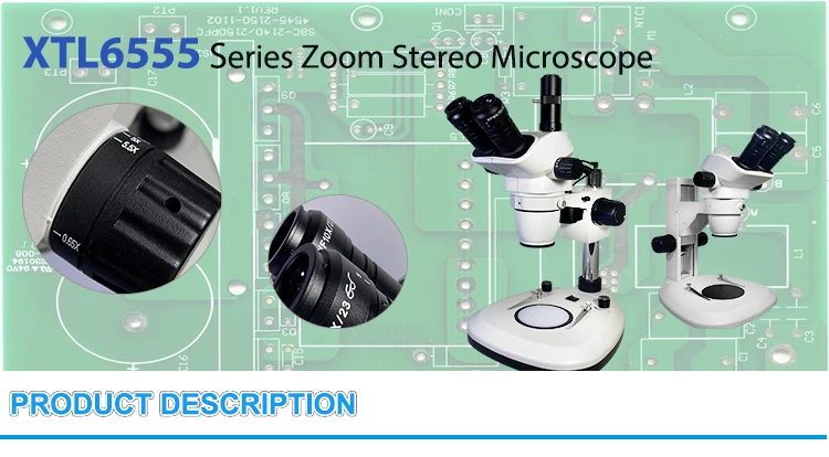 Xtl6555 Dissecting Microscopy Binocular Trinouclar Zoom Stereo Microscope 6.5x-55x - Buy ...