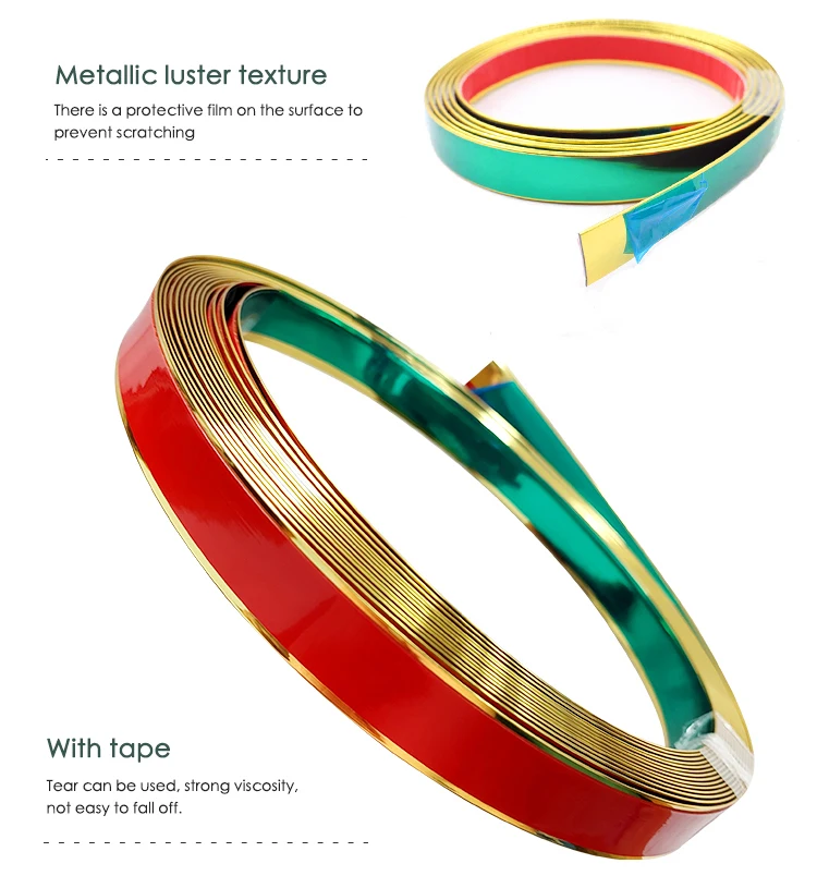 Custom Metallic Brushed Golden Decorative Glue For Pvc Edging Banding ...