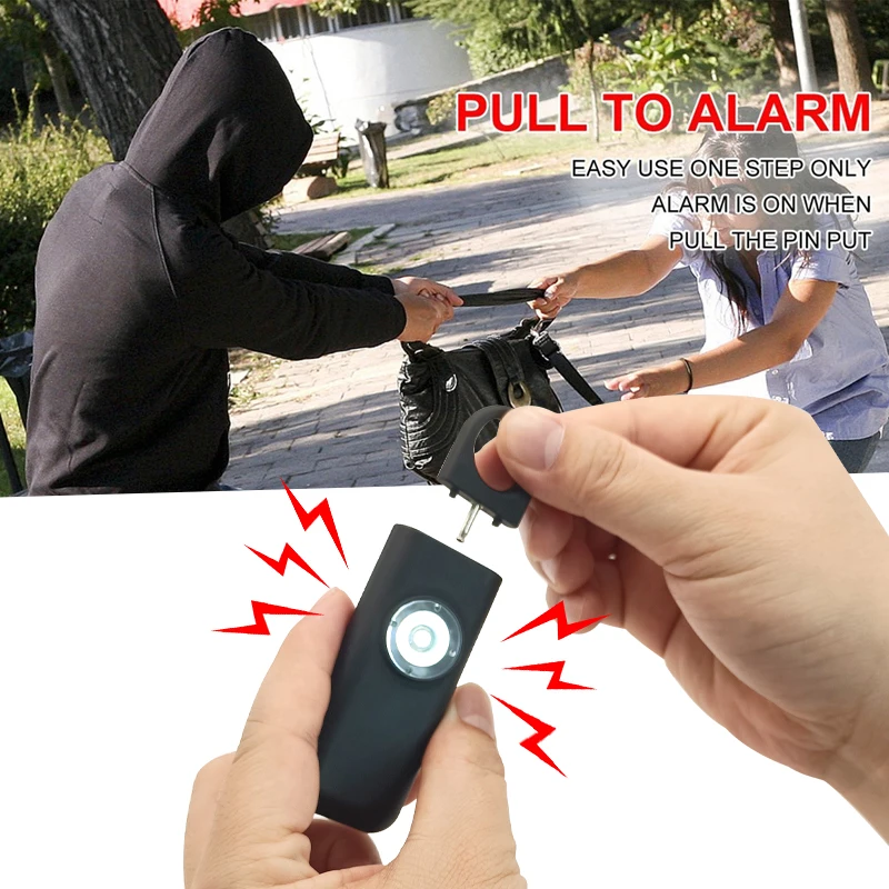 Emergency Keychain Self Defense Tool Smart Pull Pin Personal Alarm with ...