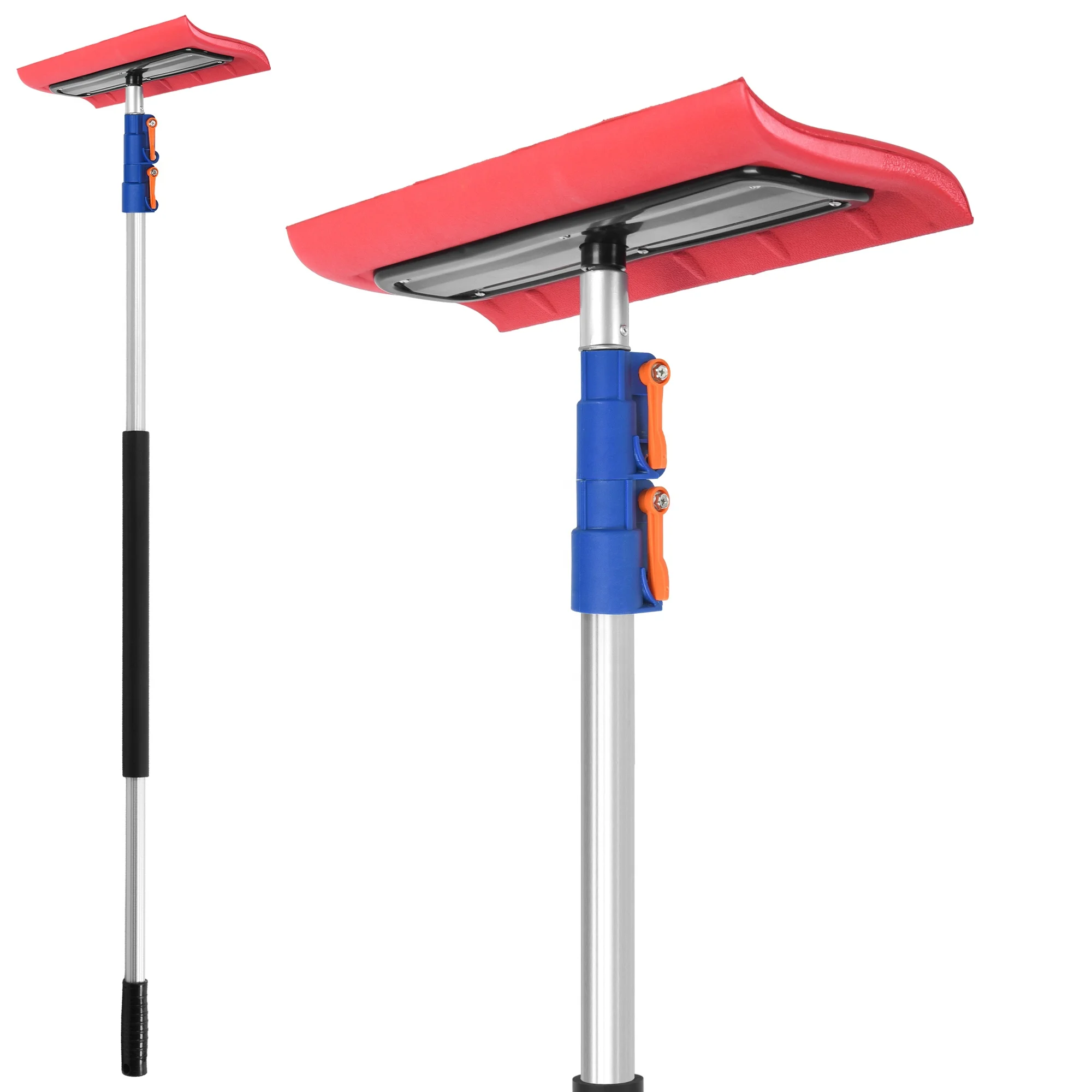 Long Handle Snow Roof Rake Roof Snow Removal Tools With Telescopic Pole ...
