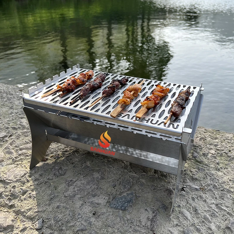 2023 Latest Rectangular Stainless Steel Sus304 Detachable Charcoal ...