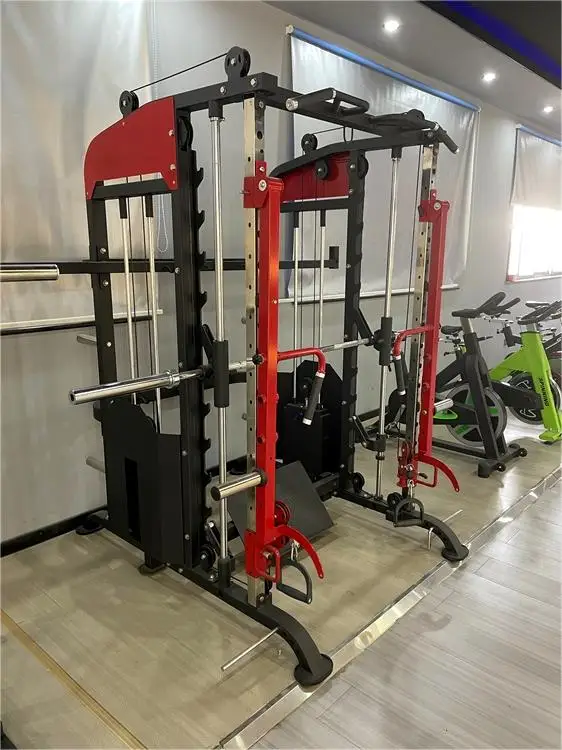 Home Gym Equipment Lat Pulldown Rowing Cable Crossover Strength Training Smith Machine Power ...