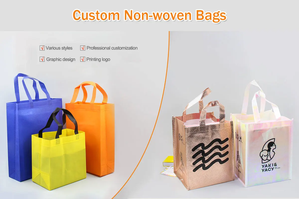 Printed Eco Grocery Printable Gift Reusable Recycled Non-woven Laminate ...